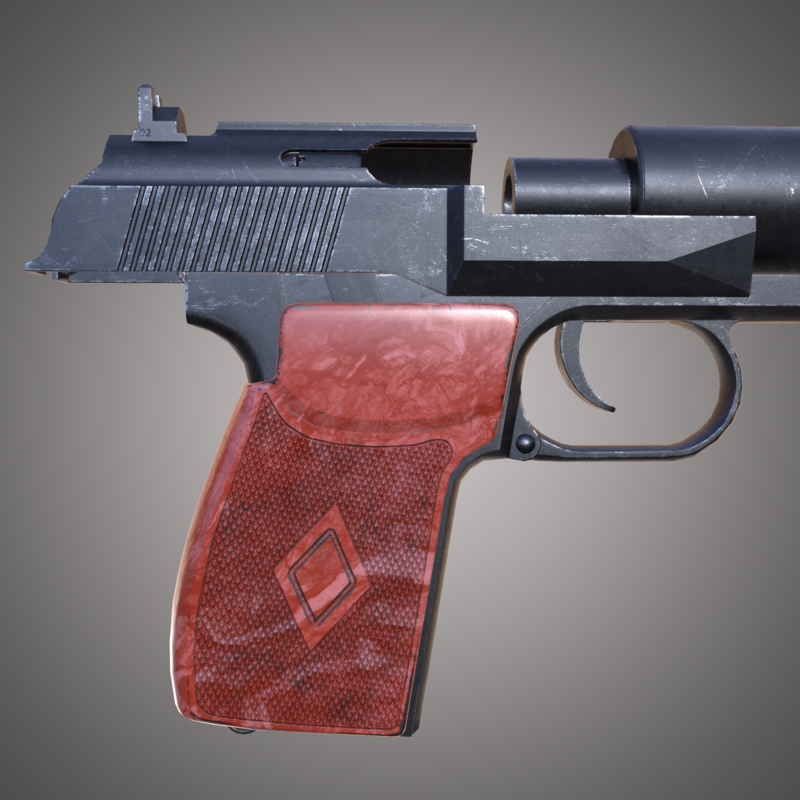 pb silent pistol makarov obj