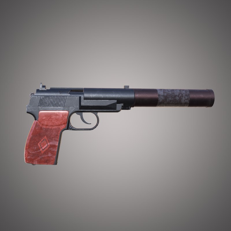 pb silent pistol makarov obj