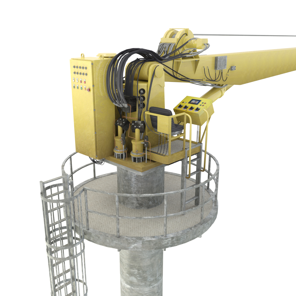 sb 90-60 straight boom 3d model