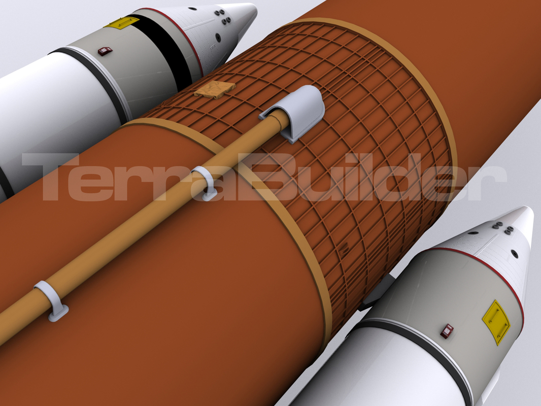 space launch sls heavy 3d model