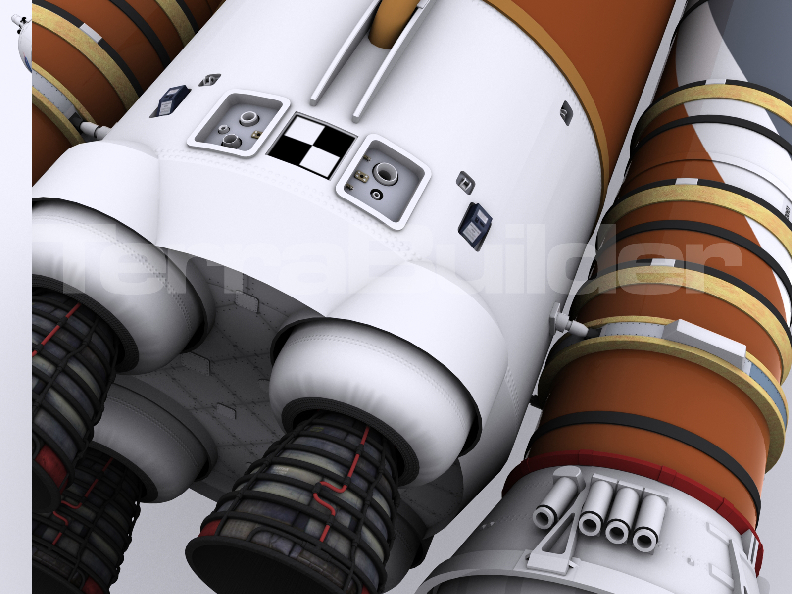 space launch sls heavy 3d model