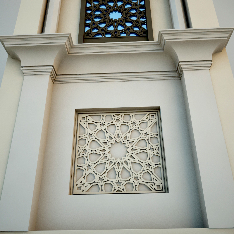 3d islamic arch model
