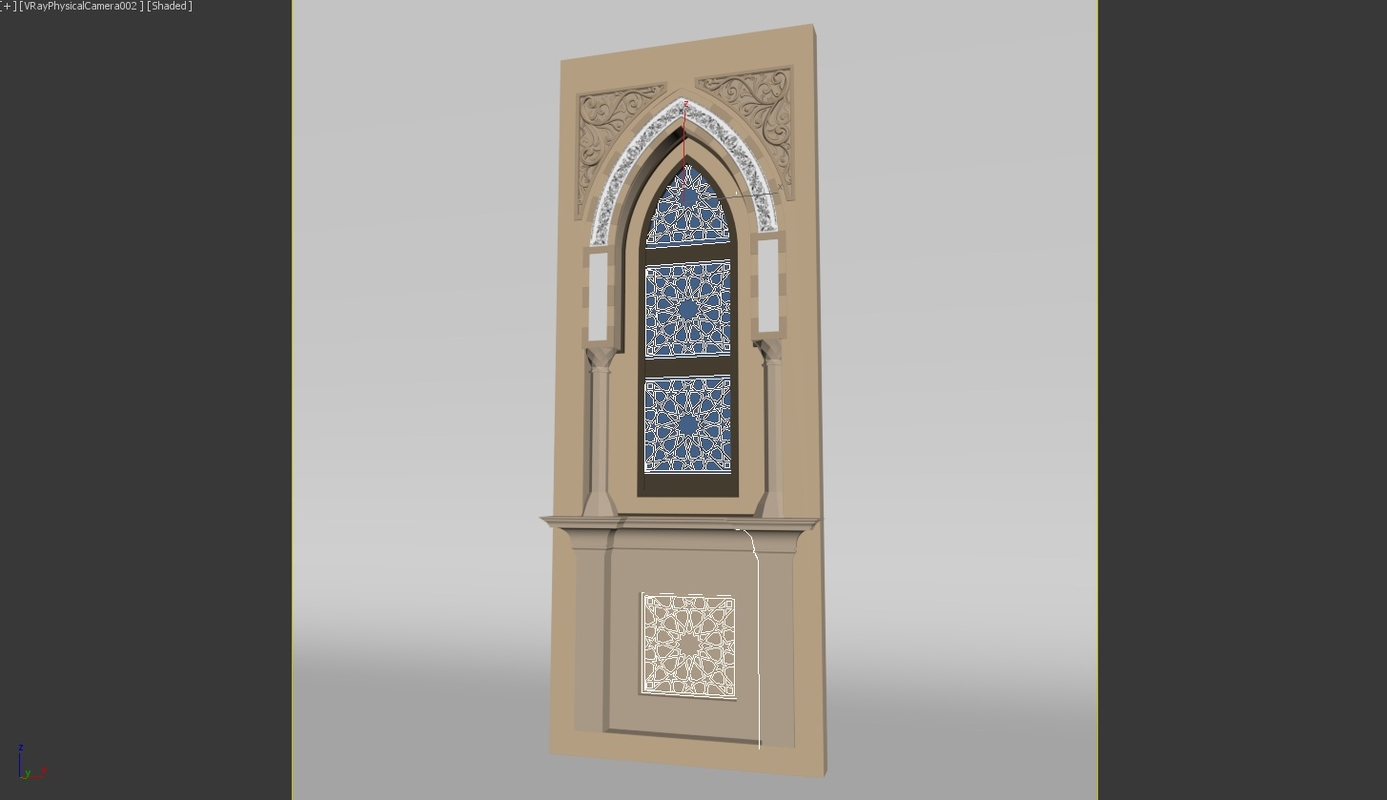 3d islamic arch model