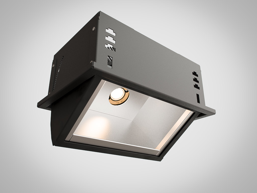 3d model light industrial