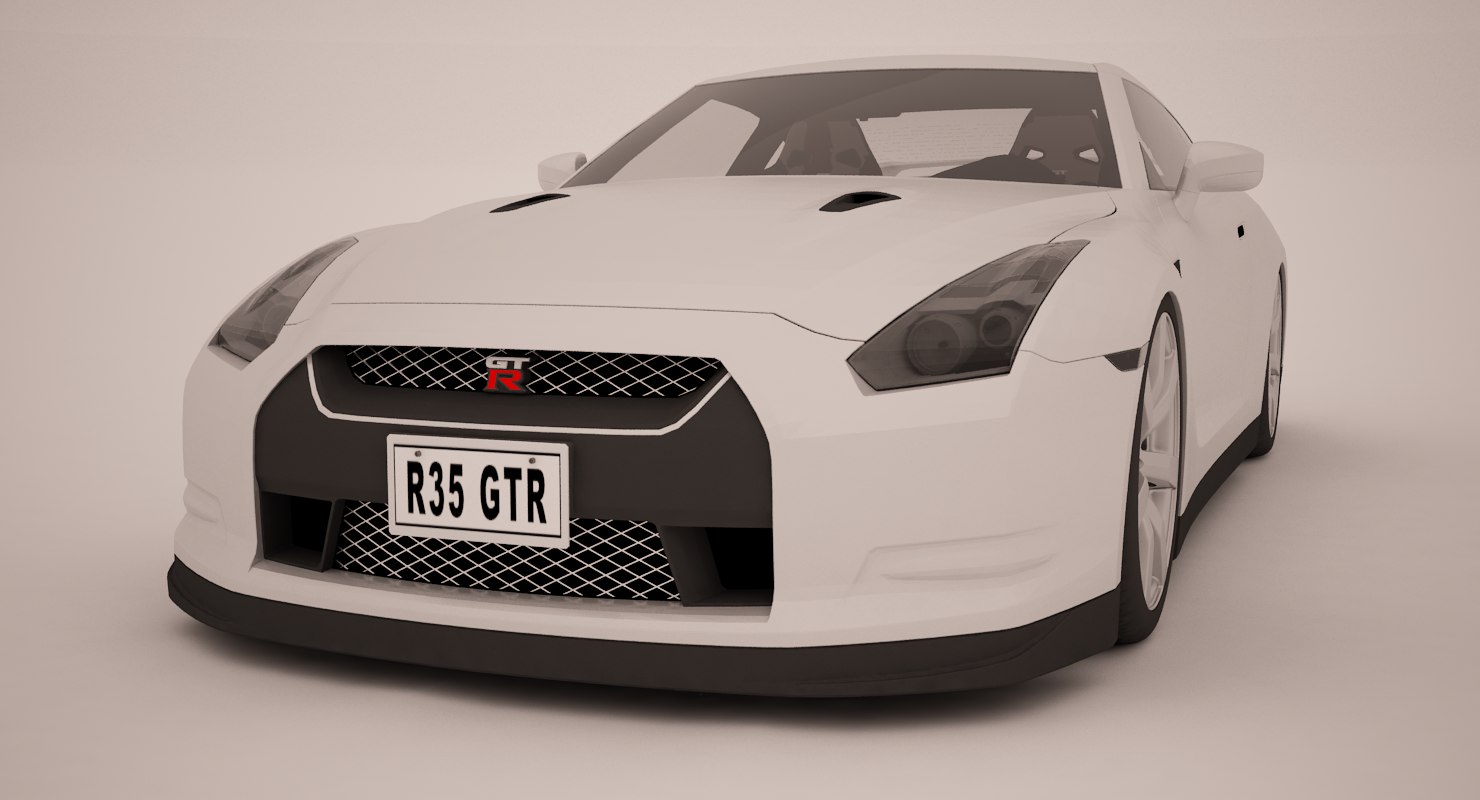 nissan r35 gtr 3d max