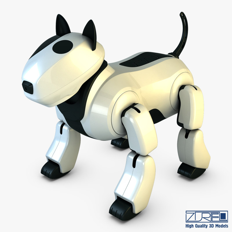 3d model genibo robot dog white