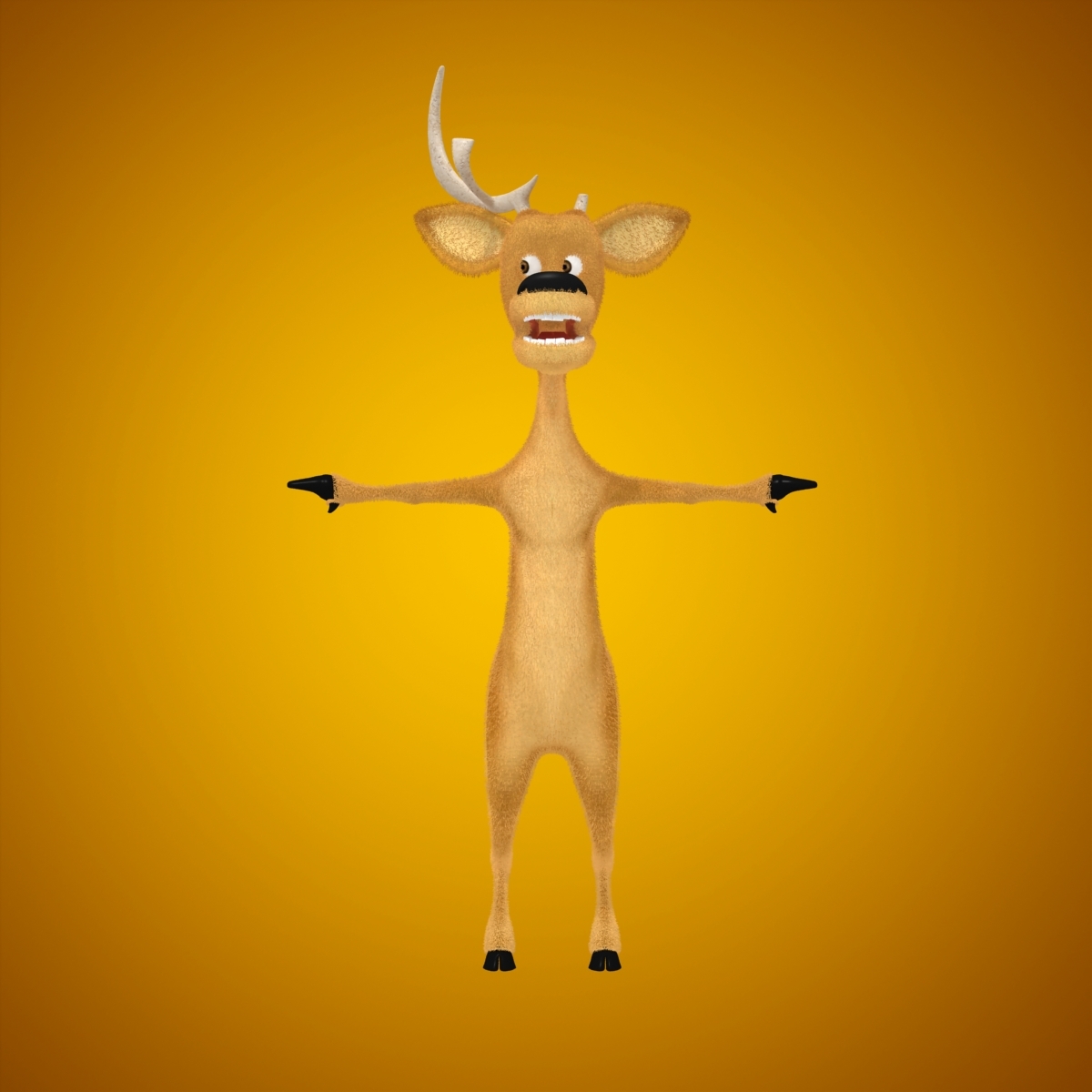 3d model elliot deer