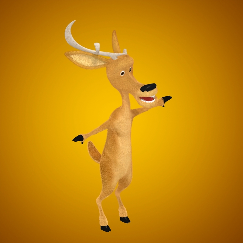 3d model elliot deer