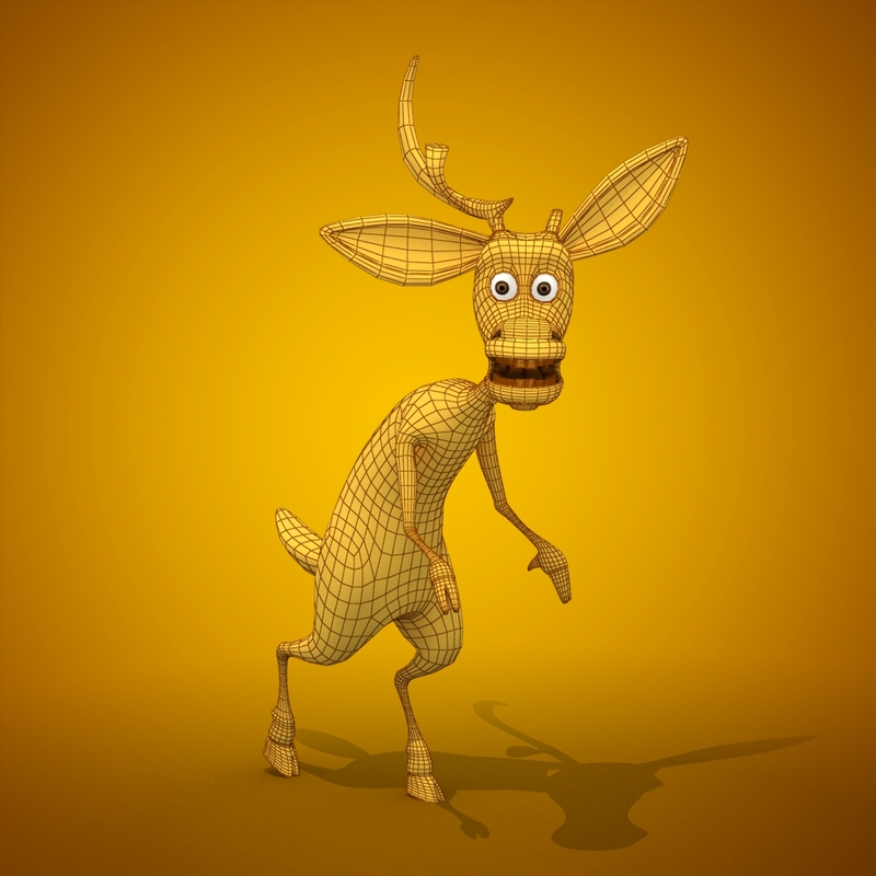 3d model elliot deer