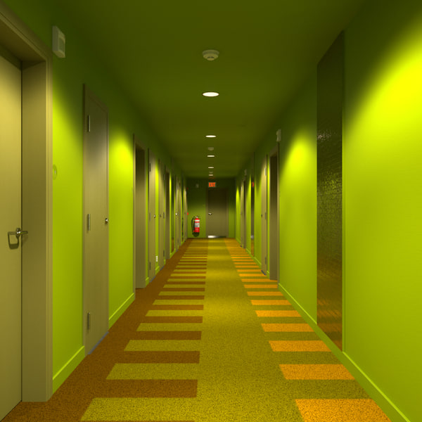 3D Hallway Models | TurboSquid