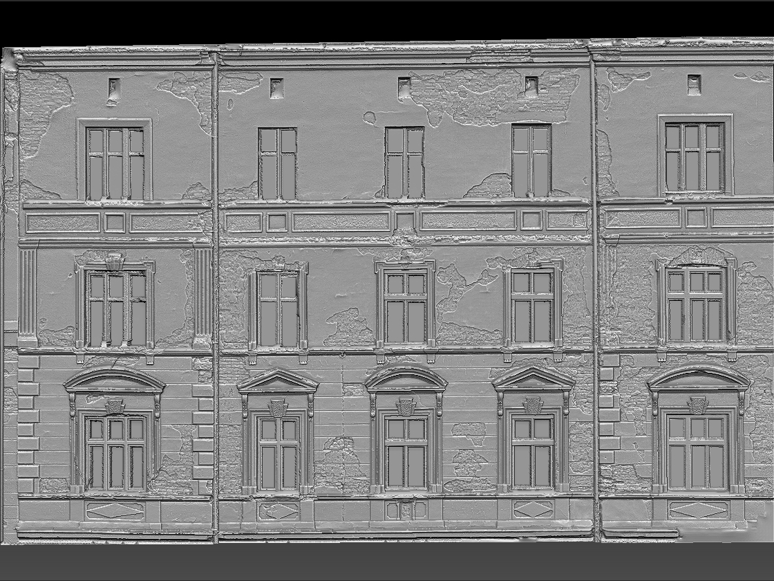 3d obj building facade