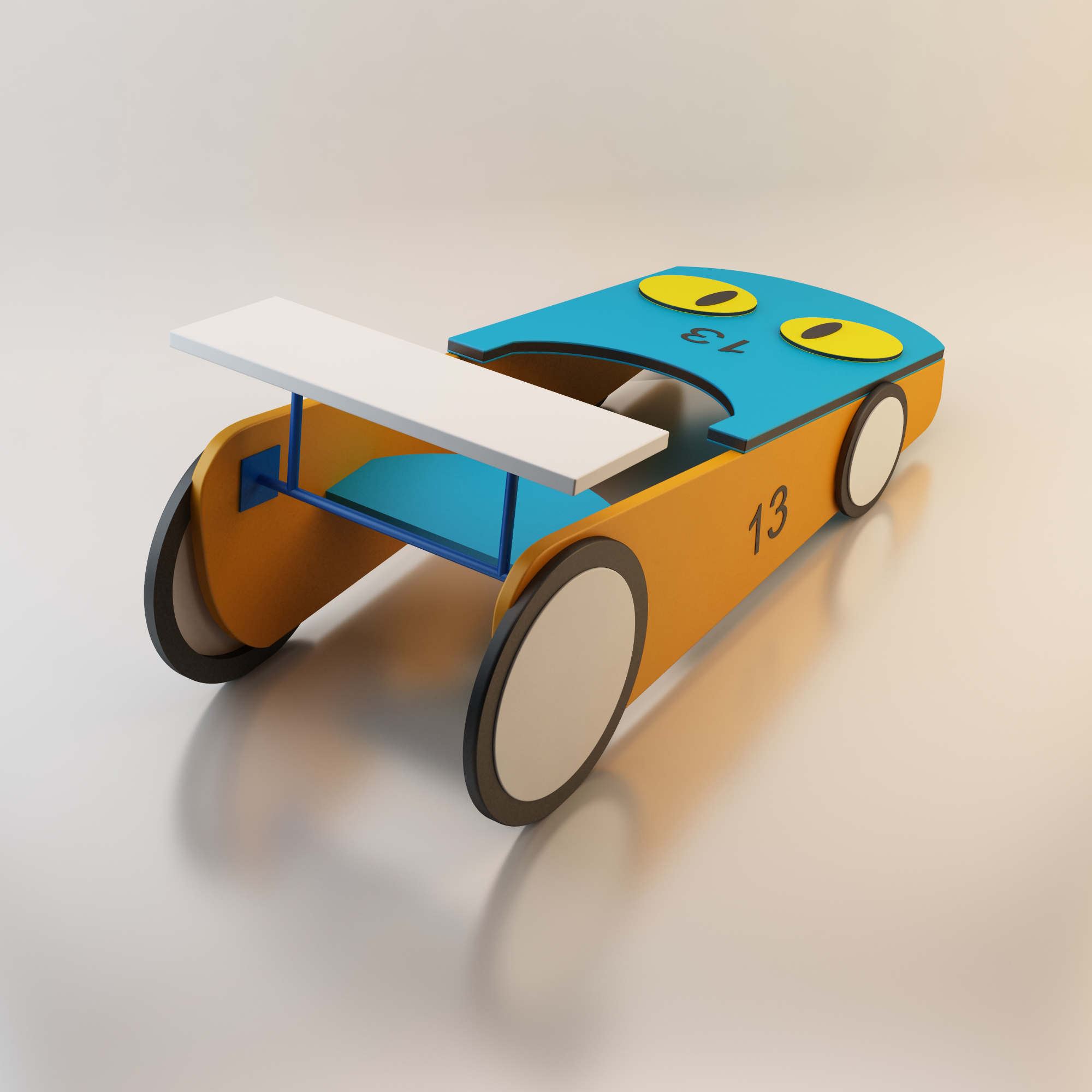 car playground child 3d model