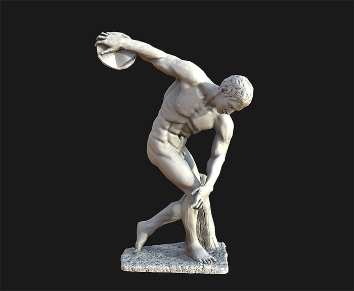 3d model discobolus