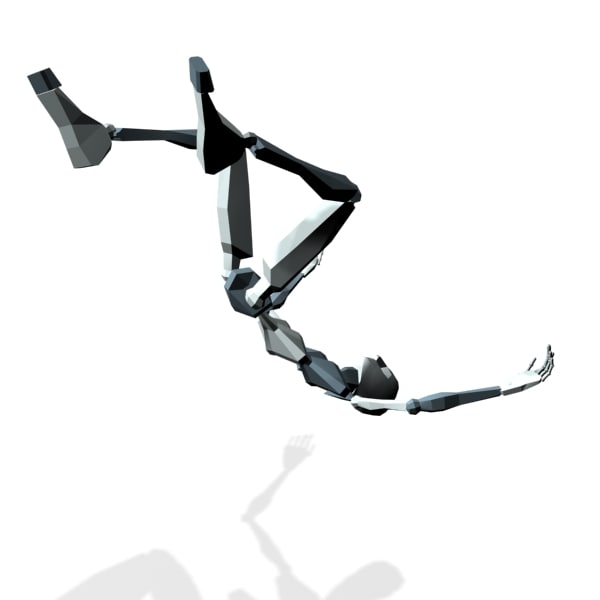 Motion Character Studio Biped front flip fbx