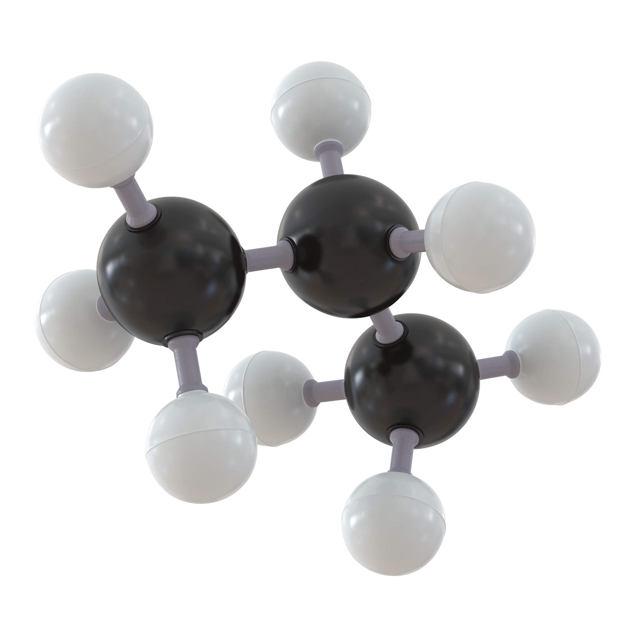 3d model of propane molecule
