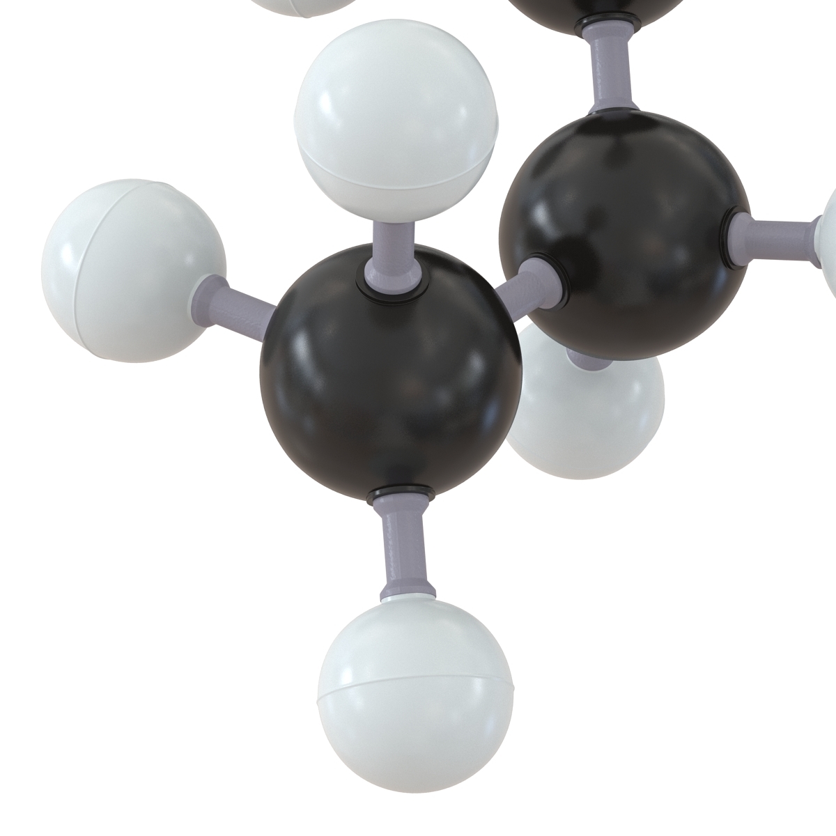 3d model of propane molecule