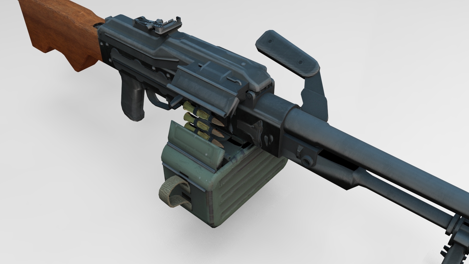 3d m84 machine gun model