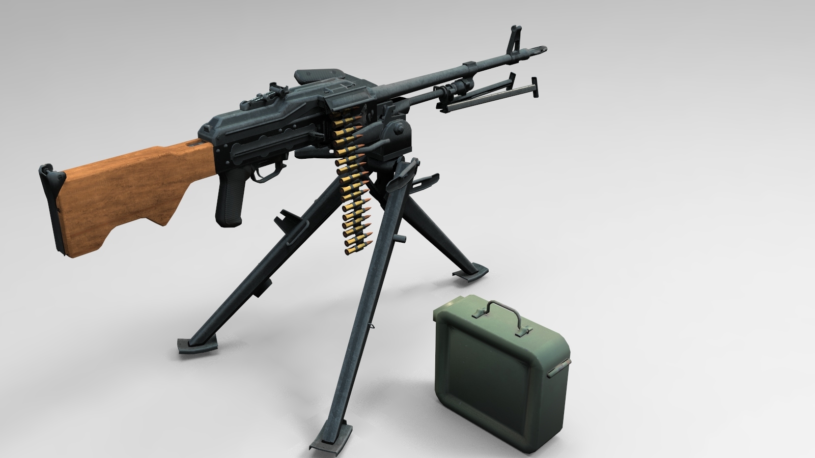 m84 machine gun tripod obj