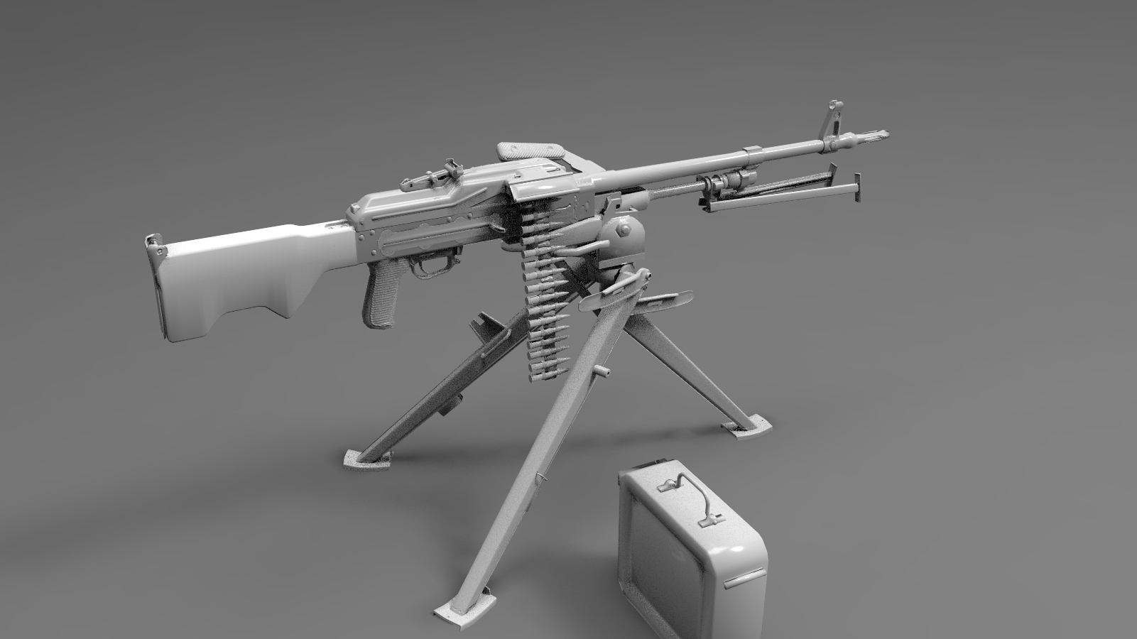 m84 machine gun tripod obj