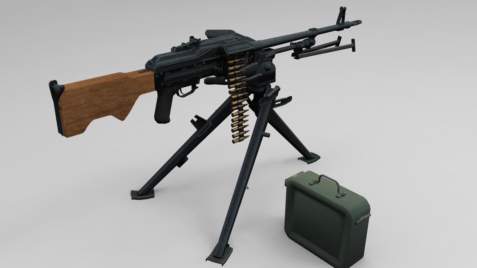 m84 machine gun tripod obj