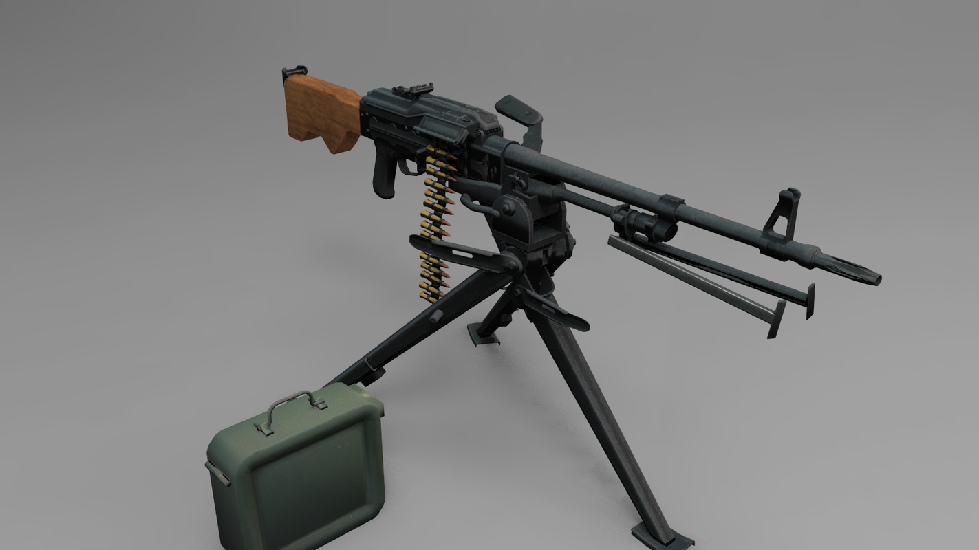 m84 machine gun tripod obj