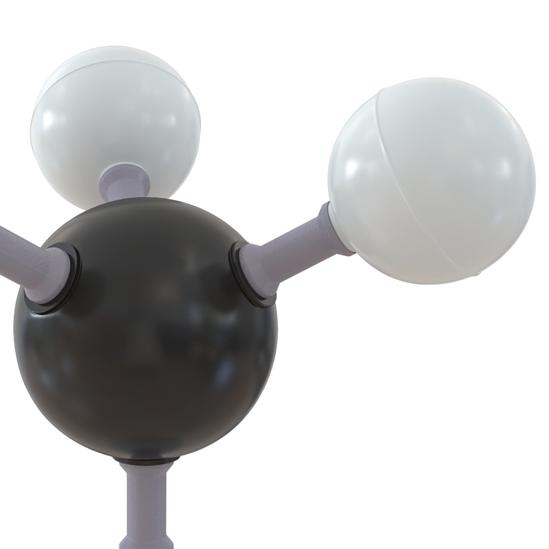 3d model methane molecule