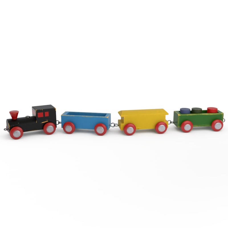 3d brio train model