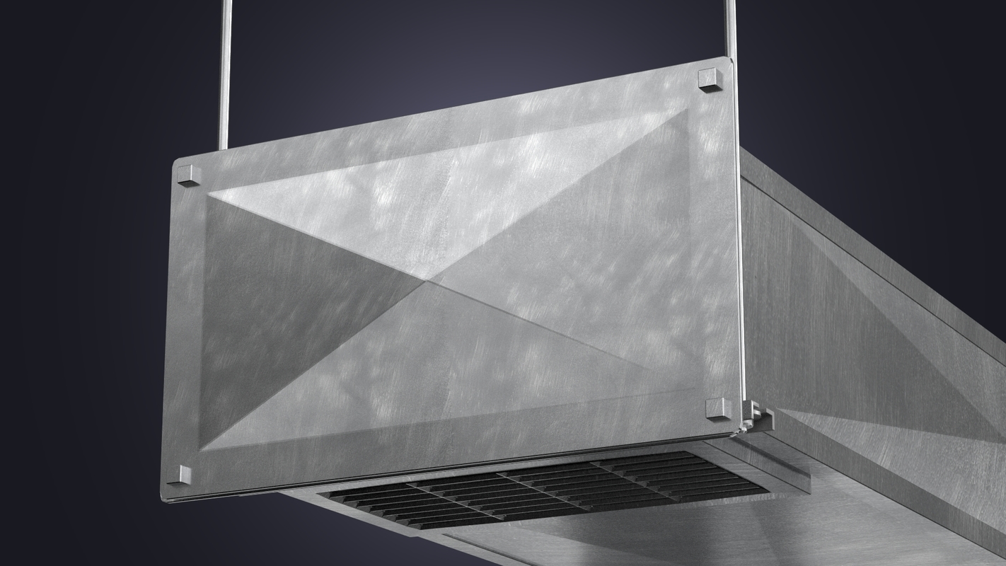 square air ducts 3d model