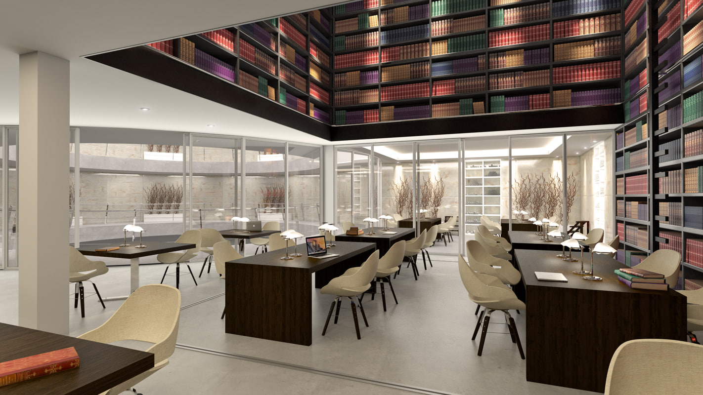 library interior max