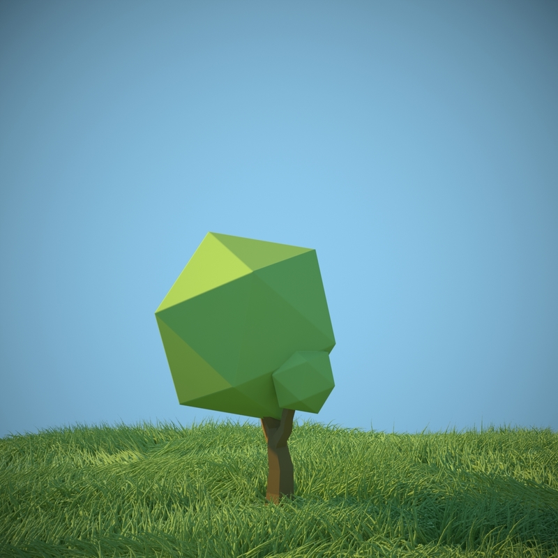 3d model pack trees style