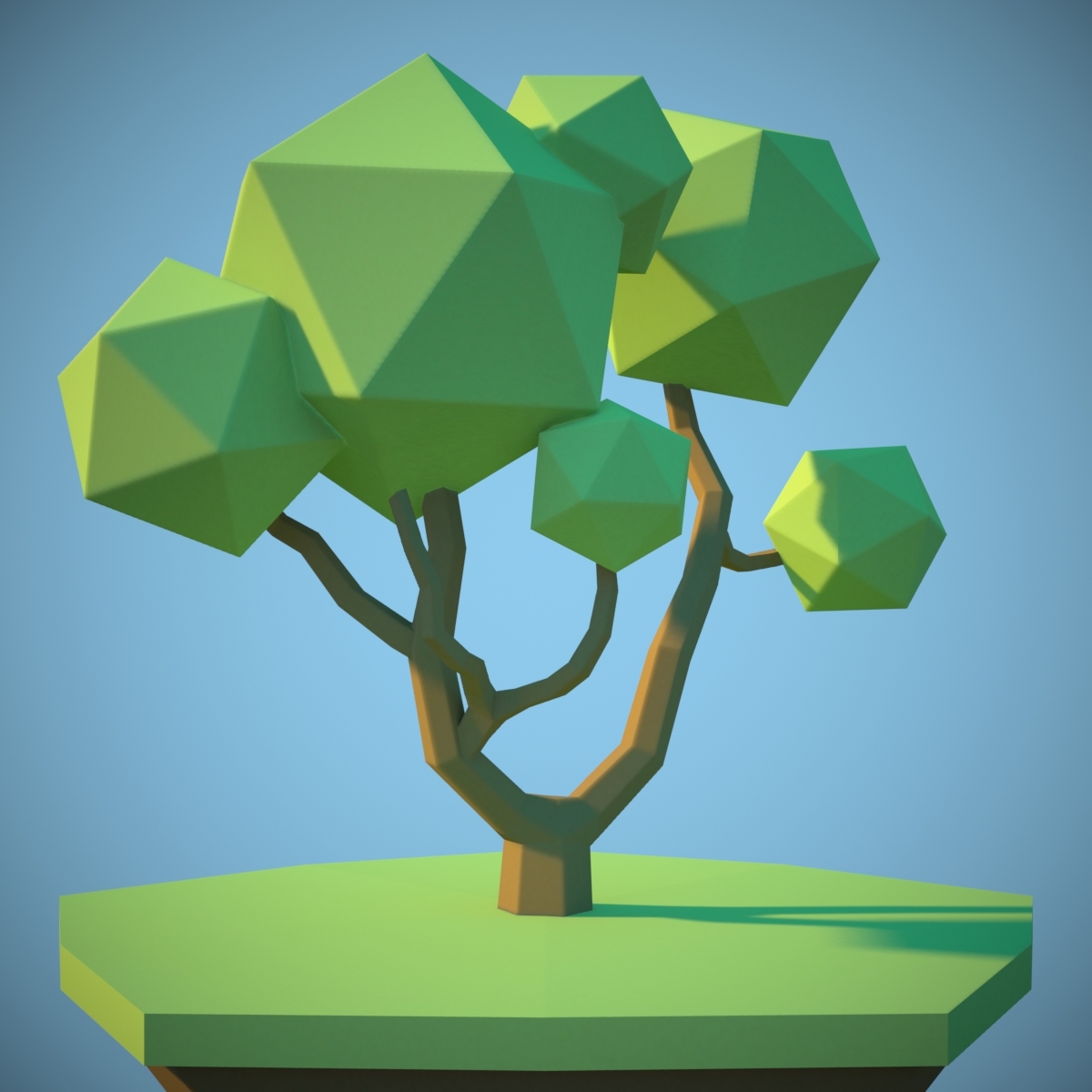 3d model pack trees style