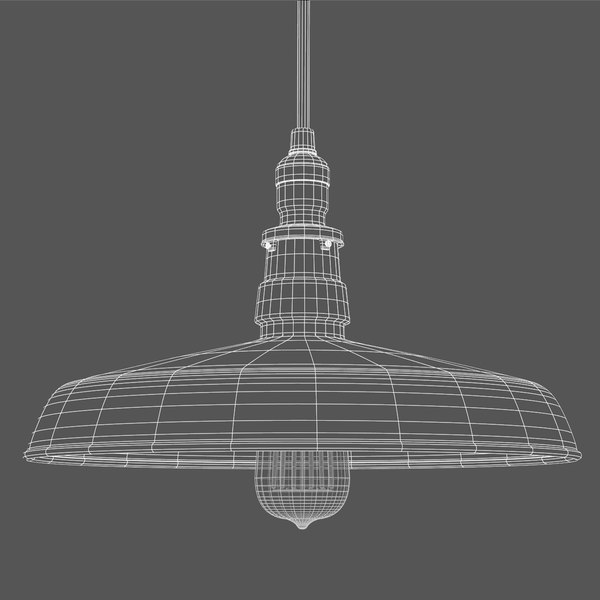 3d model industrial pendant light