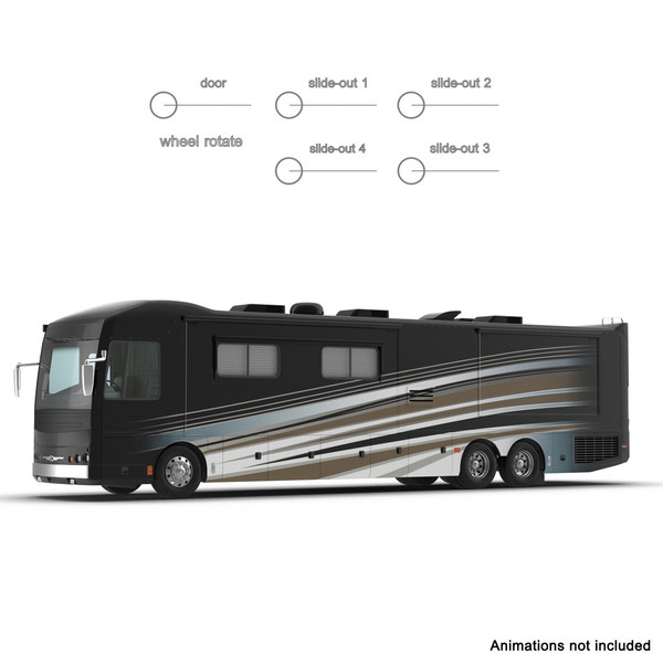 3d model of american recreation vehicle rv