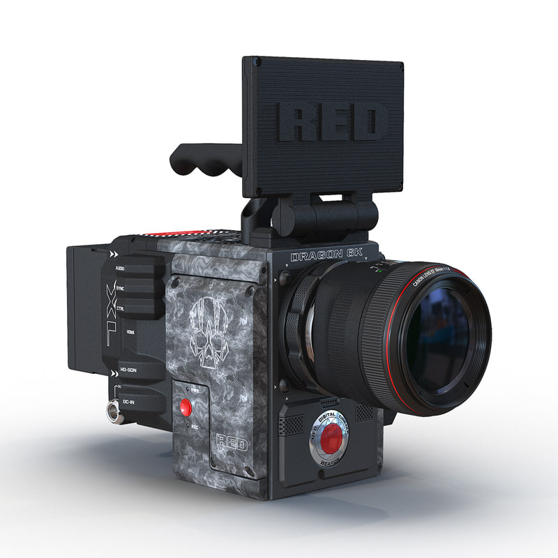 red weapon dragon 6k 3d model