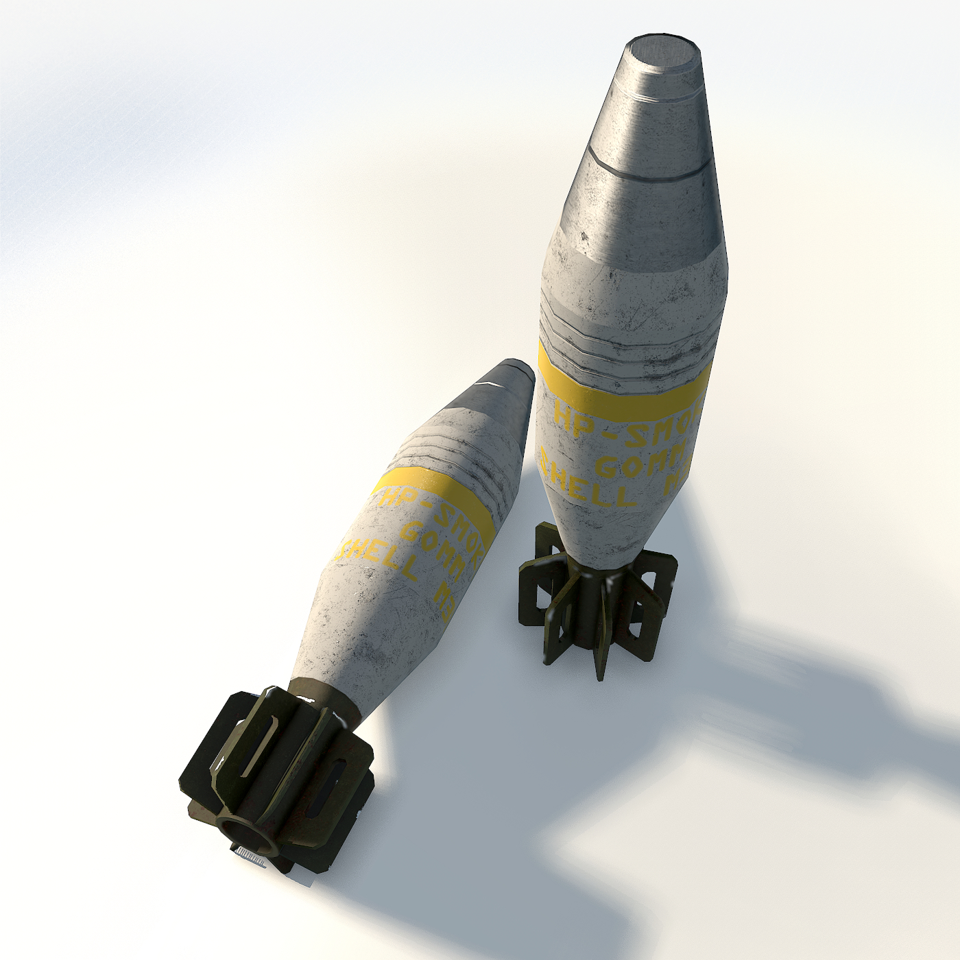 3d mortar shell