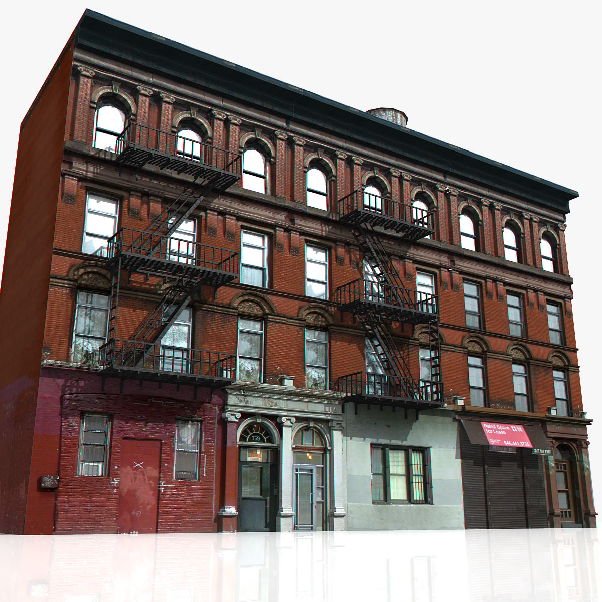 3d photorealistic 10 buildings set