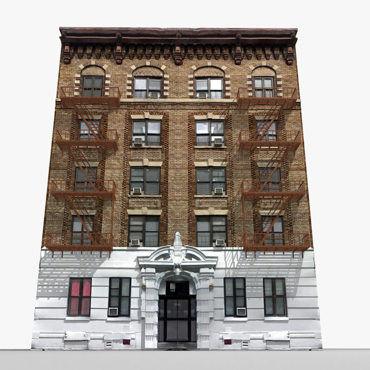 3d photorealistic 10 buildings set