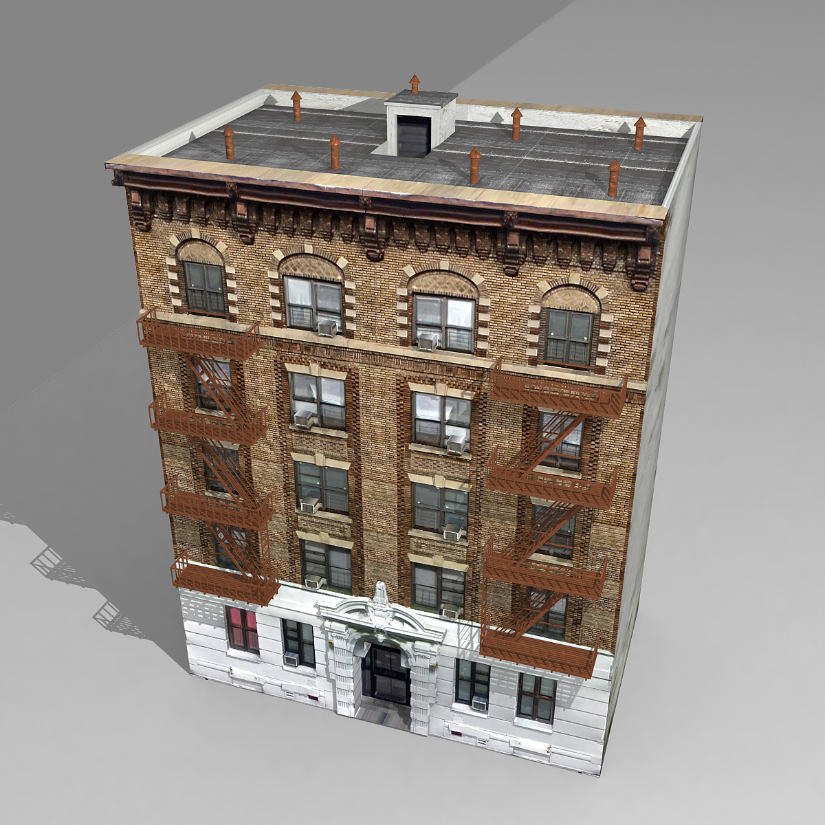 3d photorealistic 10 buildings set