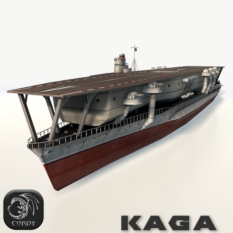 3d kaga aircraft carrier