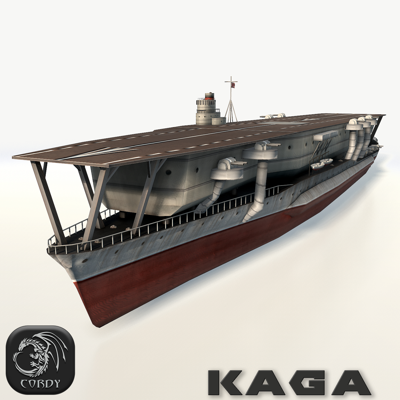 3d kaga aircraft carrier