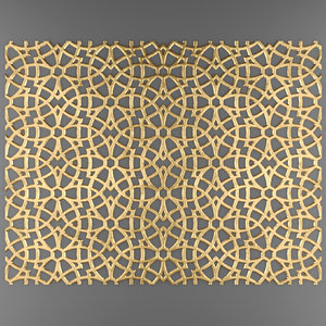 3D golden lattice model - TurboSquid 1211392