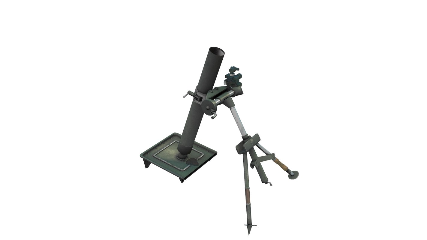 3d m57 60mm mortar model
