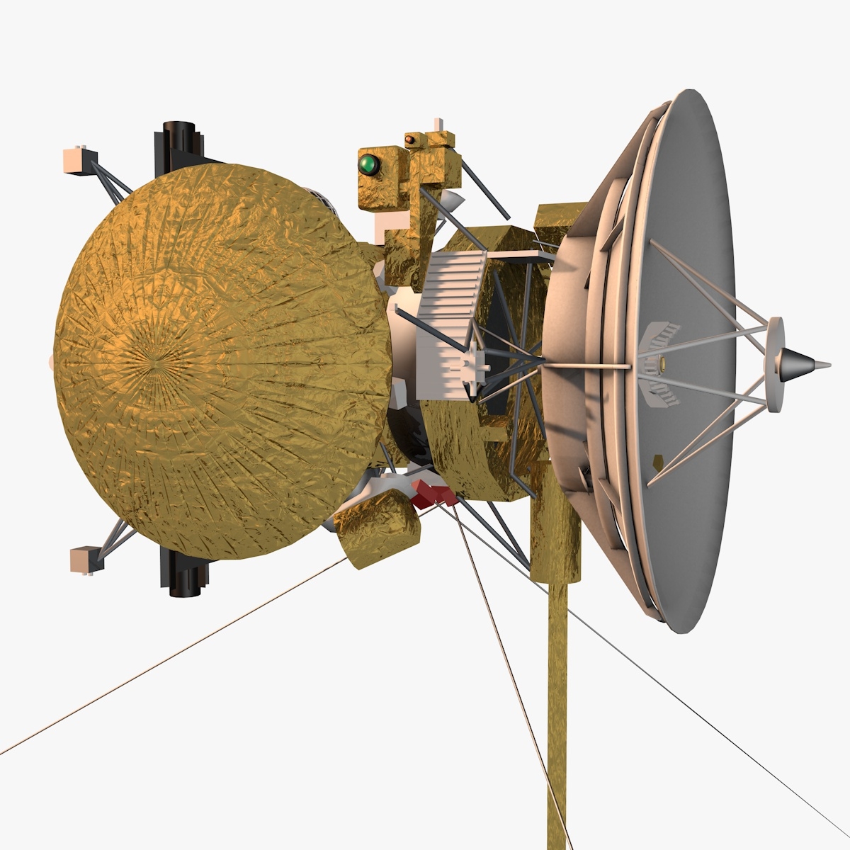 3d cassini-huygens spacecraft huygens