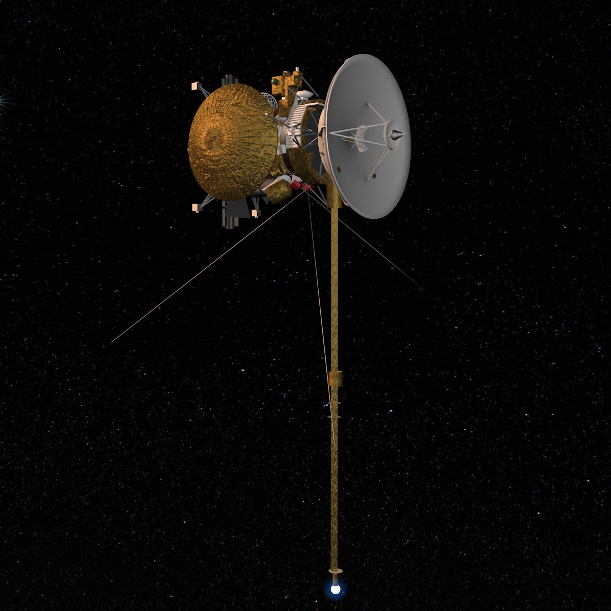 3d cassini-huygens spacecraft huygens