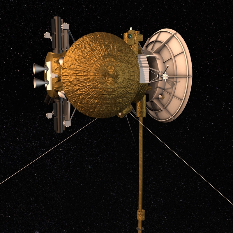 3d cassini-huygens spacecraft huygens