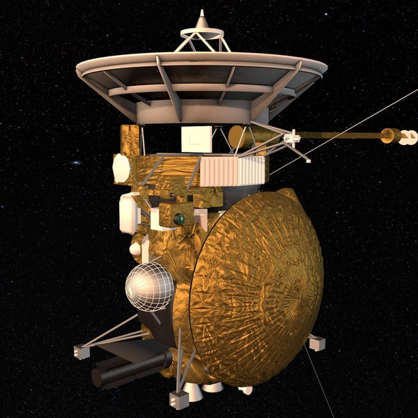3d cassini-huygens spacecraft huygens