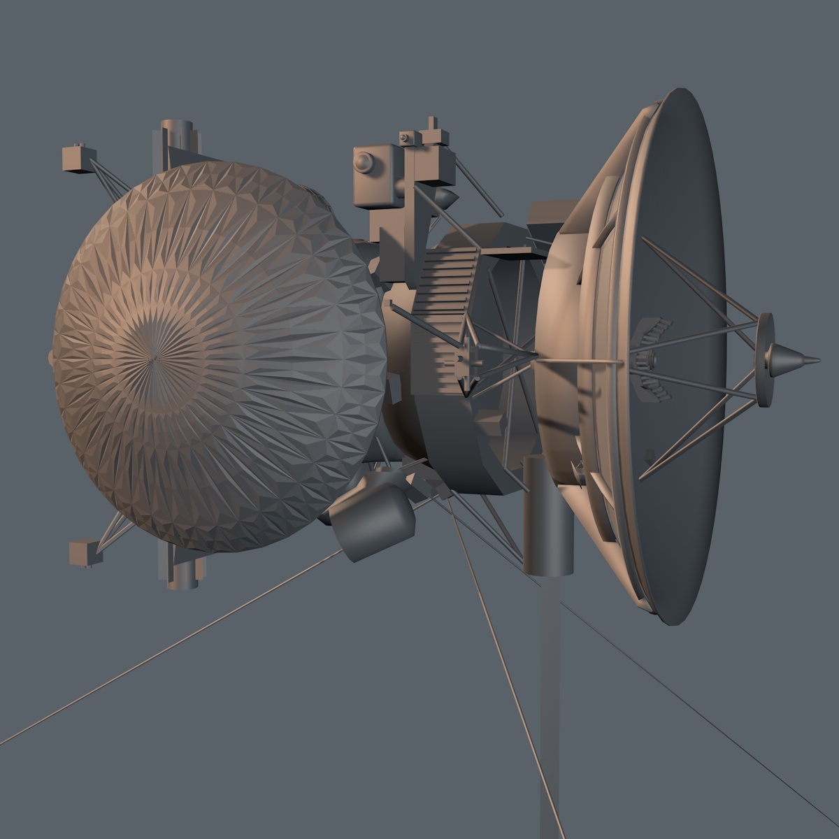 3d cassini-huygens spacecraft huygens