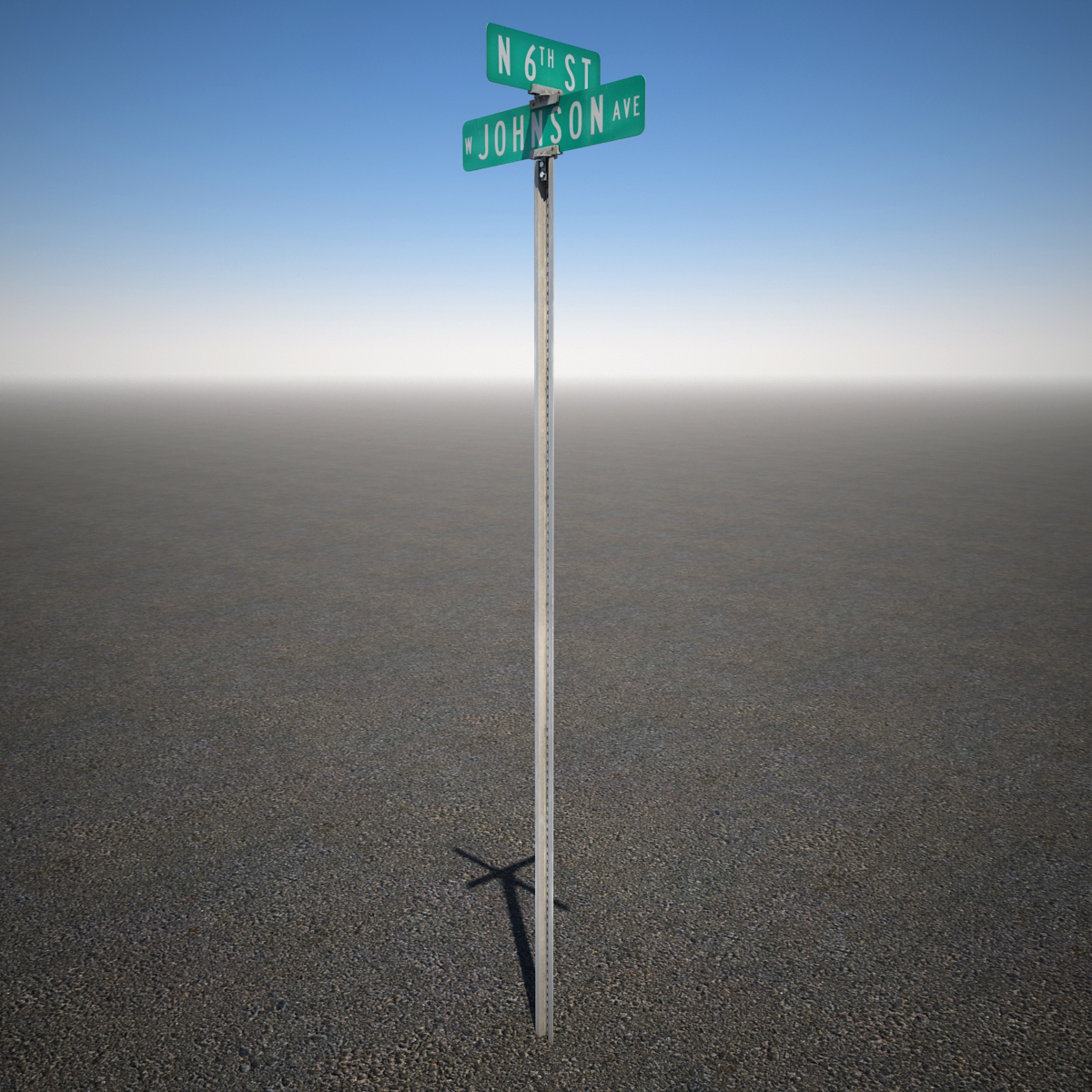 street sign 3d model