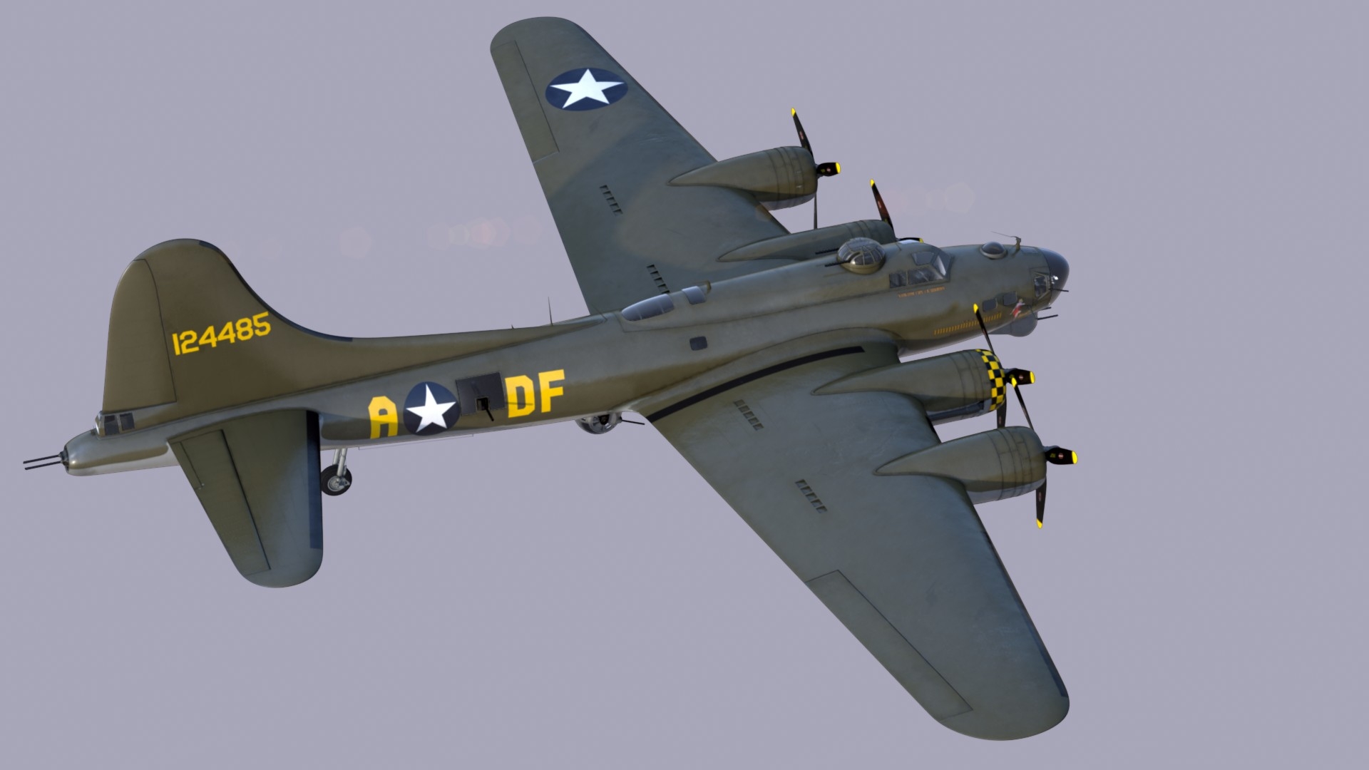 3d bomber b-17 fortress