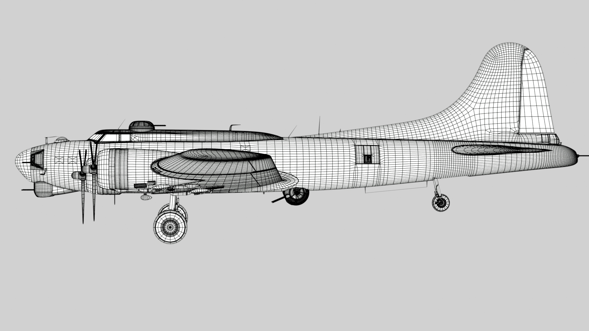 3d bomber b-17 fortress